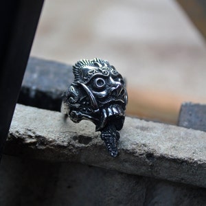 Balinese Rangda the Goddess of the Underworld Ring, Handmade Lead Free ...