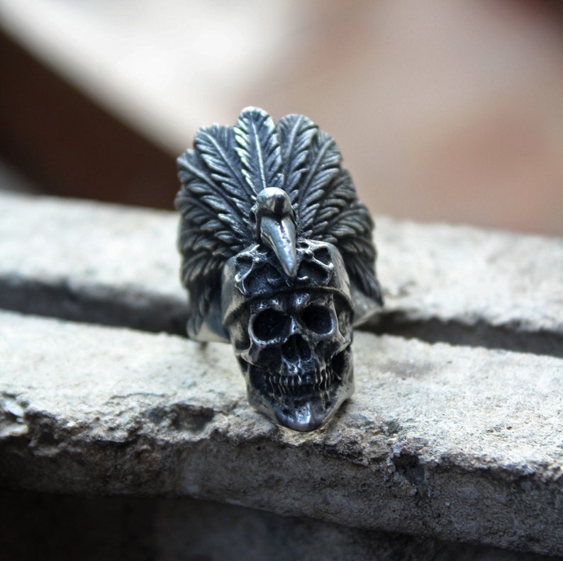 Dayak Borneo Indonesia Ethnic Skull Ring Handmade Lead Free - Etsy