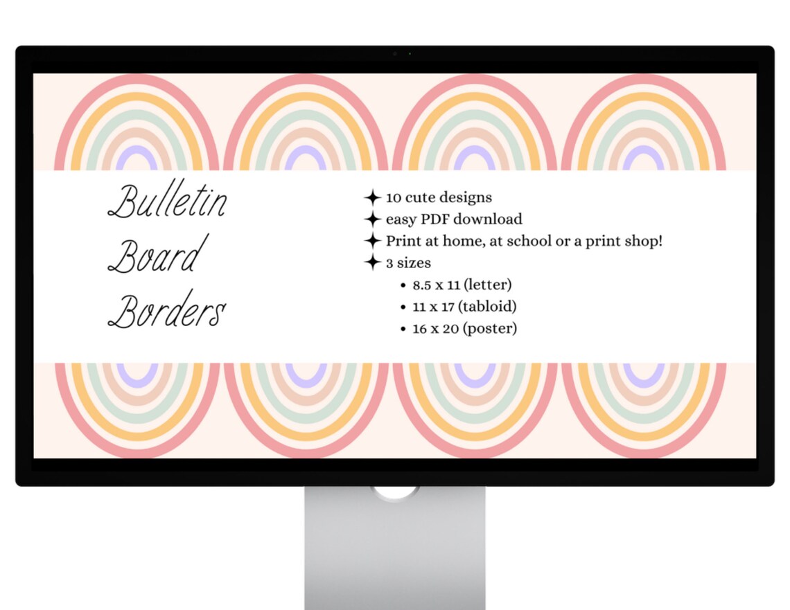 Classroom Bulletin Board Borders, Pastel Classroom Decor, Teacher ...