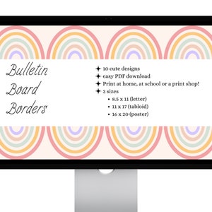 Classroom Bulletin Board Borders, Pastel Classroom Decor, Teacher ...