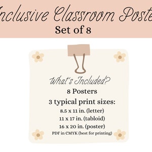 Inclusive Classroom Posters, PDF Download for Teachers, Classrooms ...
