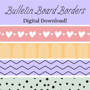 Classroom Bulletin Board Borders, Pastel Classroom Decor, Teacher ...