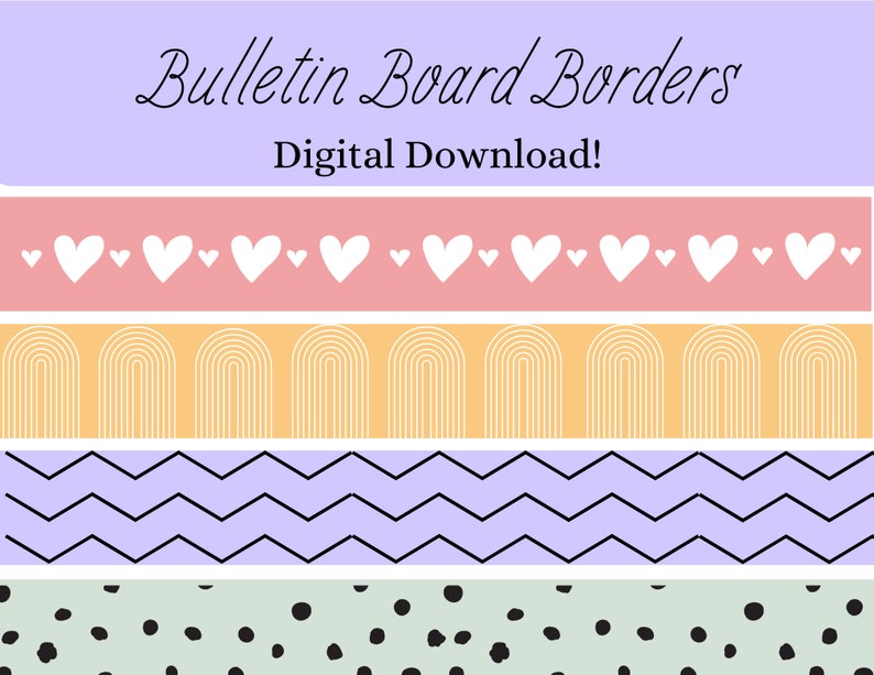 Classroom Bulletin Board Borders, Pastel Classroom Decor, Teacher ...