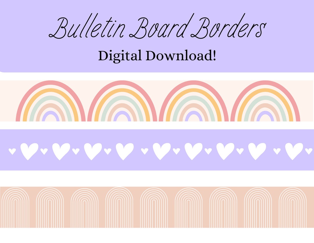 Classroom Bulletin Board Borders, Pastel Classroom Decor, Teacher ...