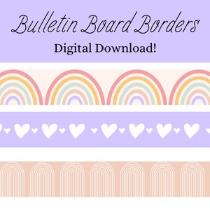 Classroom Bulletin Board Borders, Pastel Classroom Decor, Teacher ...