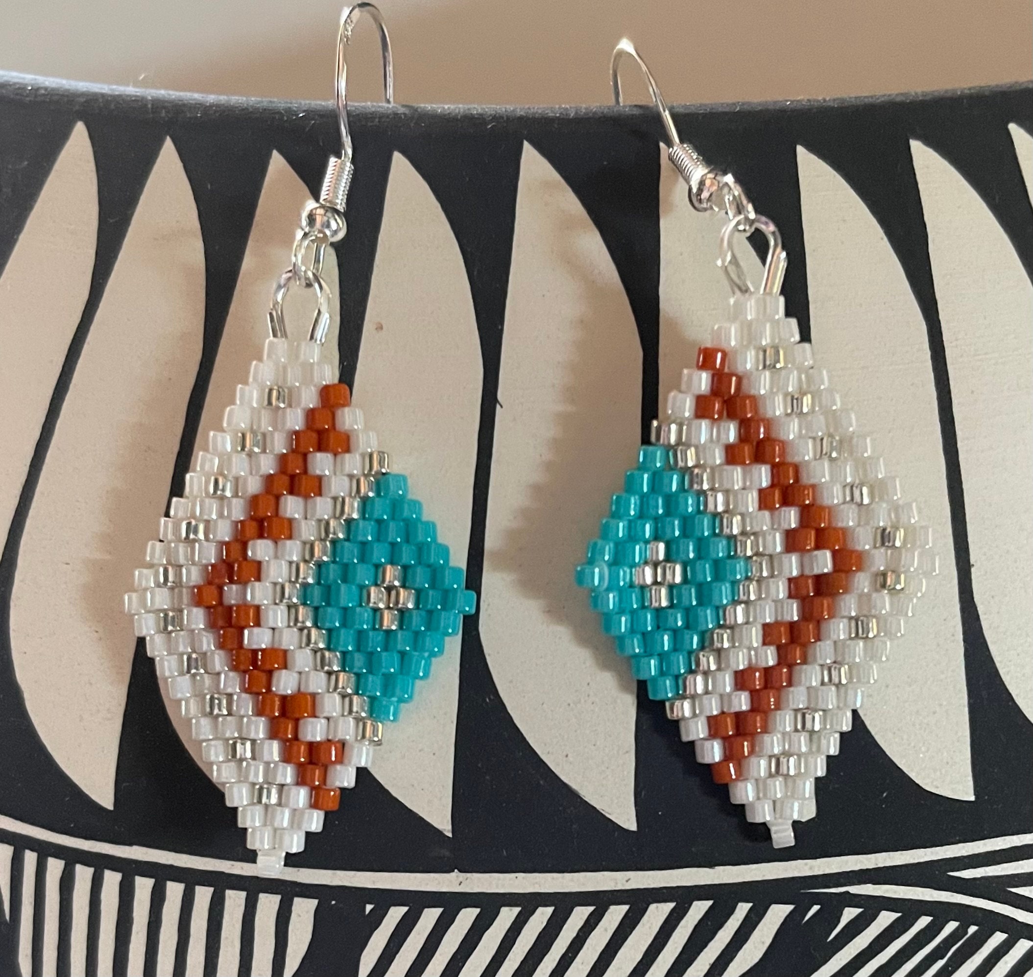 Native "stewart" Design: Brick Stitch Beadwork - Etsy