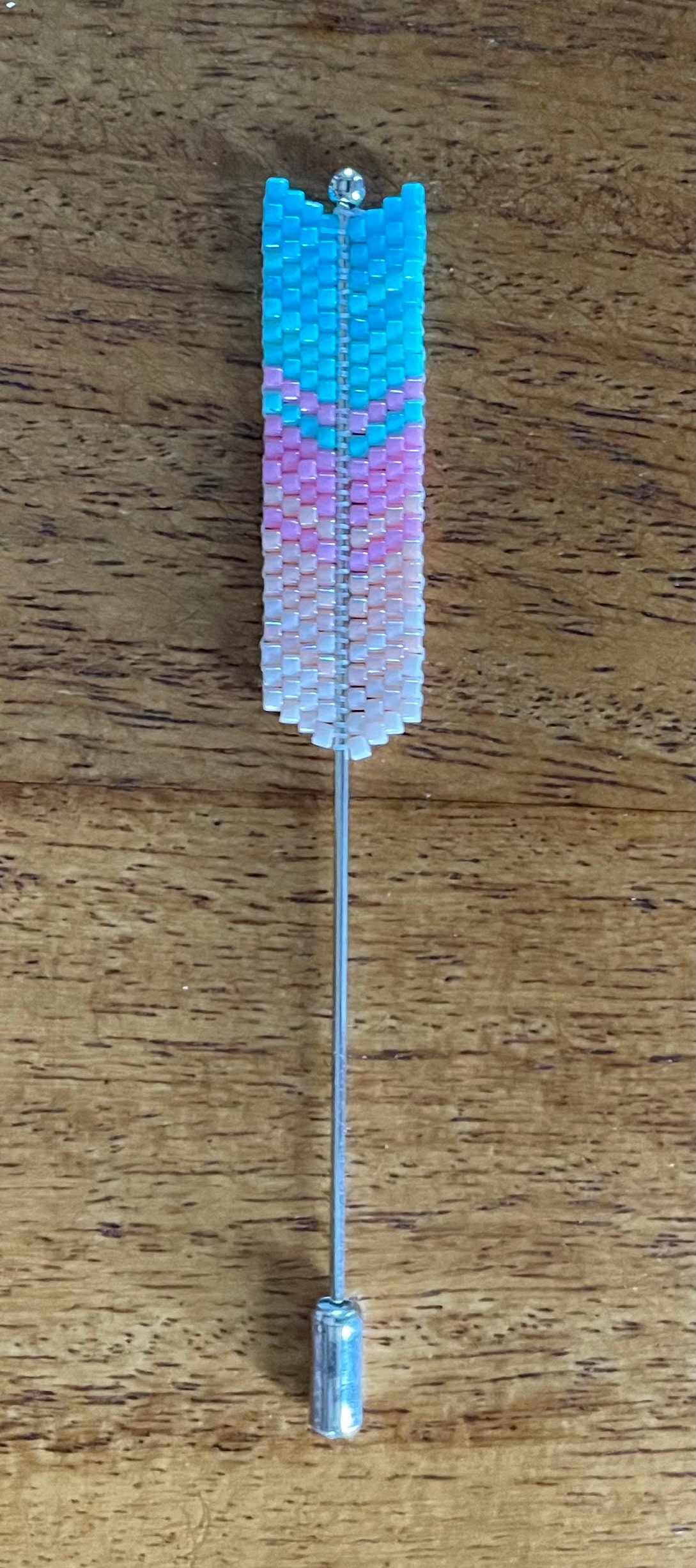 Native Beaded Hat Pin/lapel Pin - Etsy