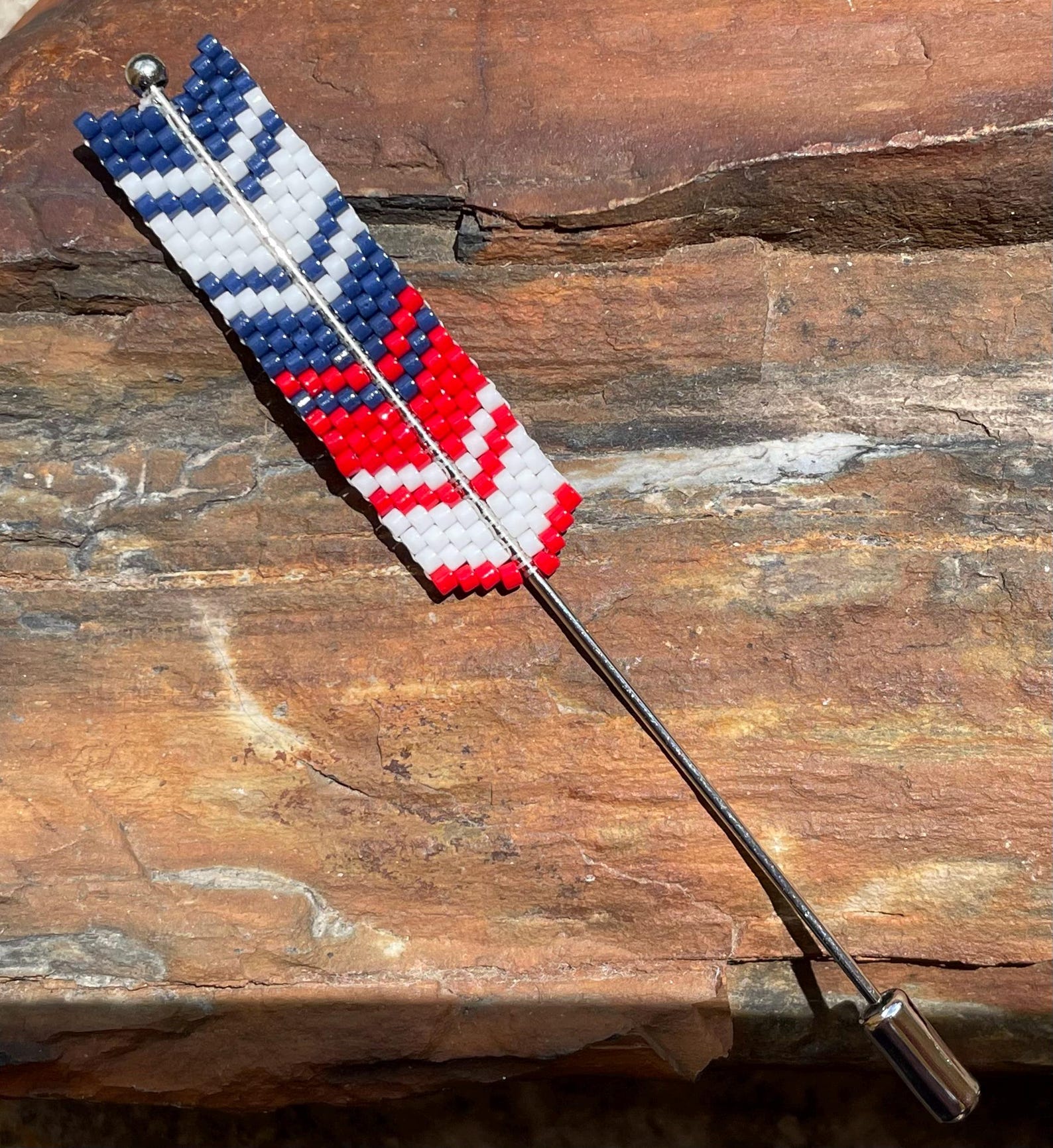 Native Beaded Hat Pin/lapel Pin 2.0 - Etsy