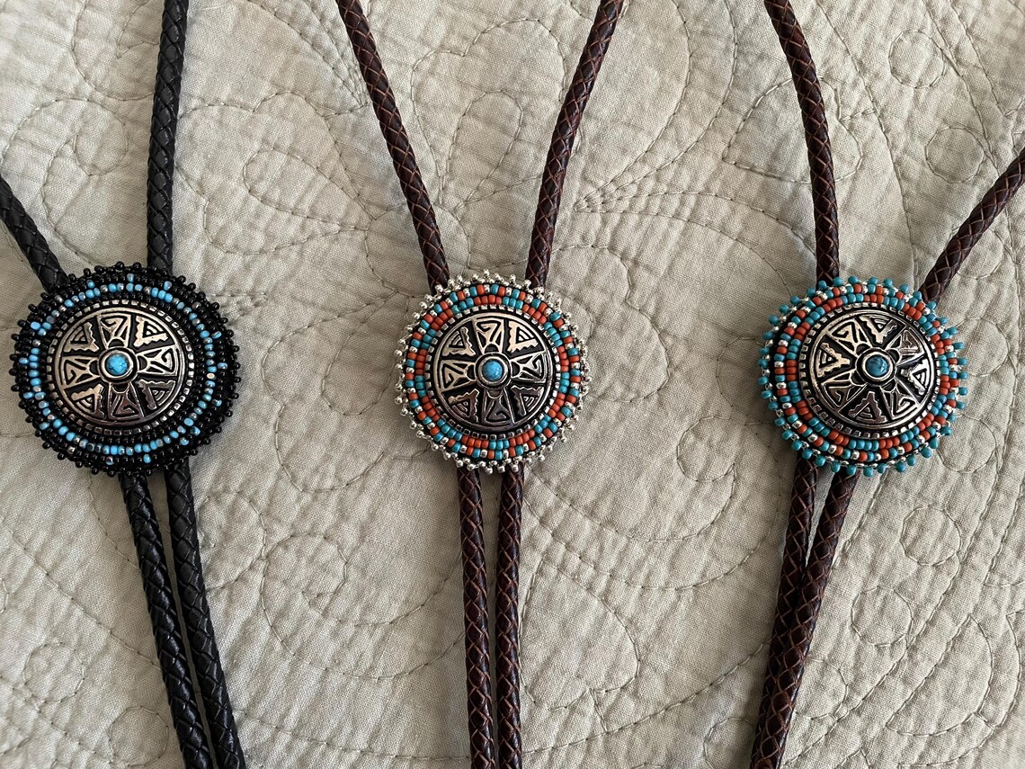 Bolo Ties: Native Beadwork Designs - Etsy