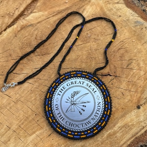 Choctaw Nation Beaded Medallion - Etsy