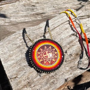 Native Beaded Medallions: Native Beadwork Around Cabochons - Etsy