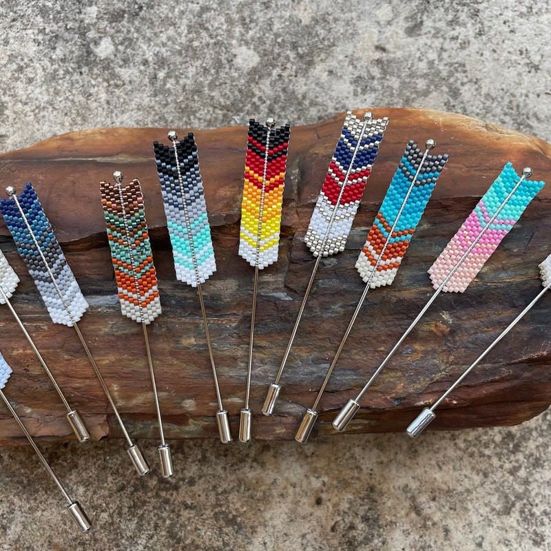 Beaded Stick Pins - Etsy