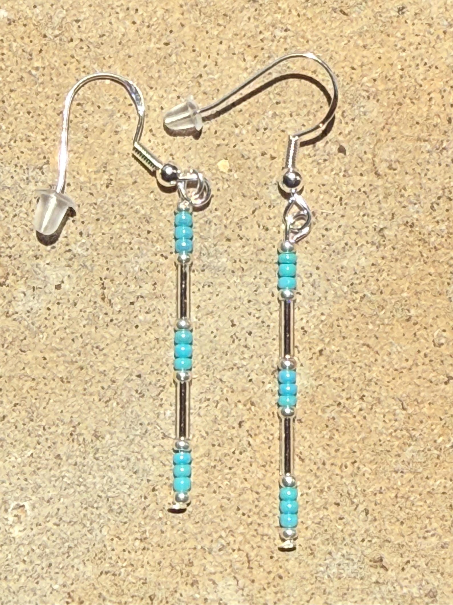 Shorter Native Rod Earrings: Charlotte Cut Beads/czech Beads - Etsy