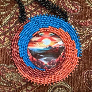 Native Beaded Medallions: Native Beadwork Around Cabochons - Etsy