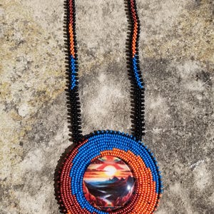 Native Beaded Medallions: Native Beadwork Around Cabochons - Etsy