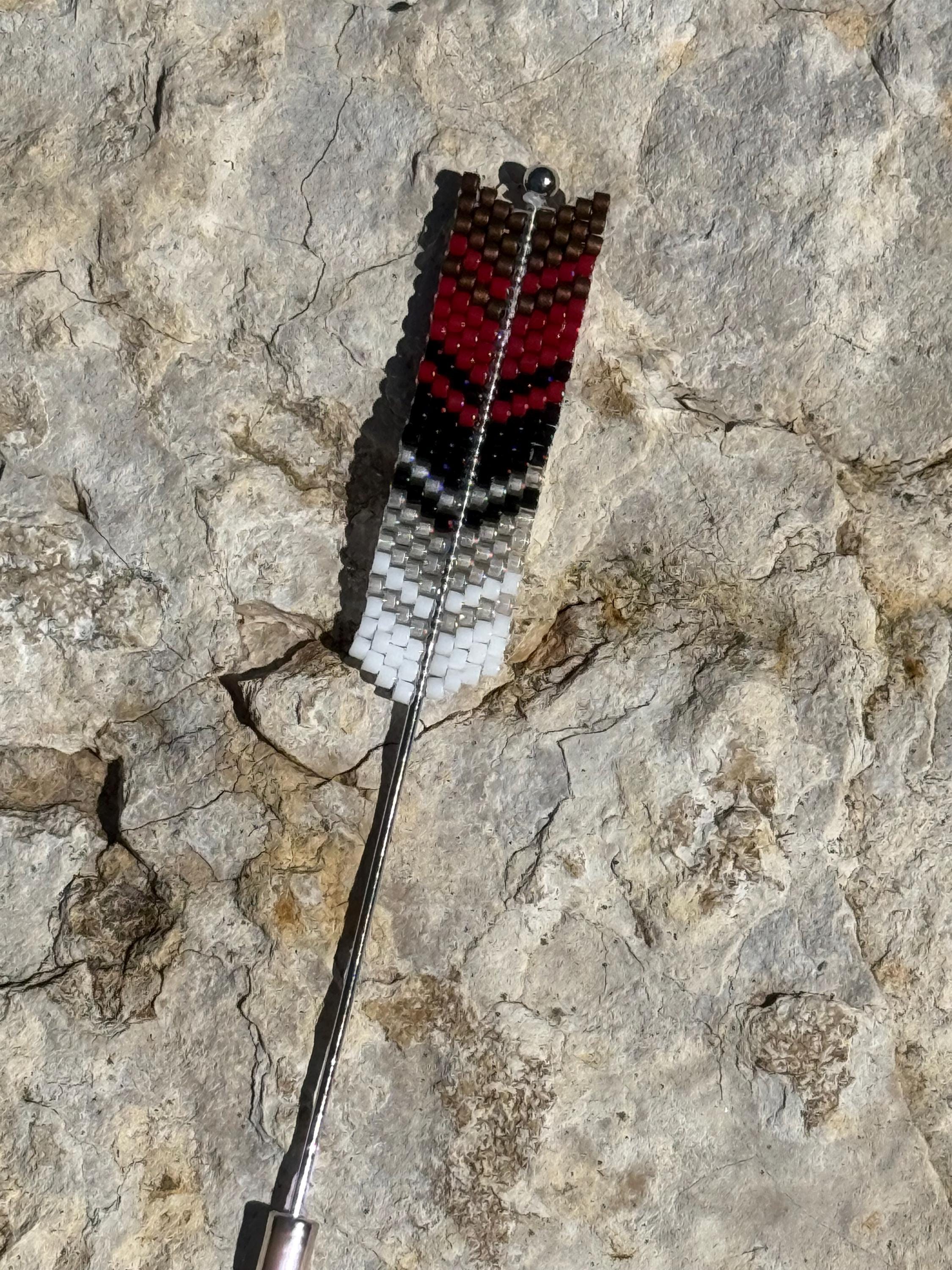 Native Beaded Hat Pin/lapel Pin 3.0 - Etsy