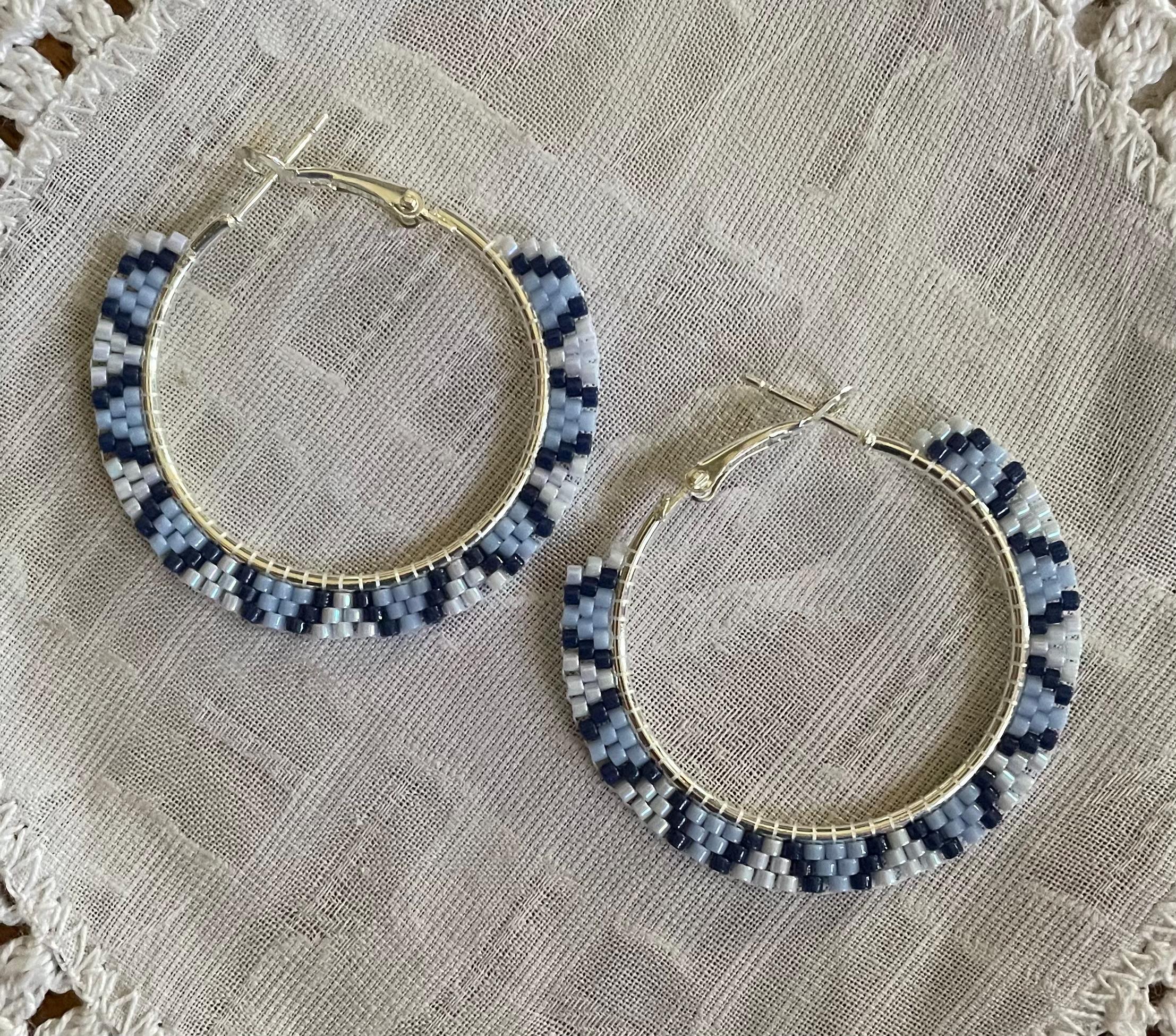 Native Diamondback Hoop Earrings - Etsy