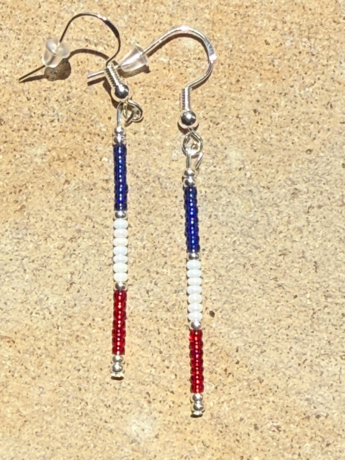 Shorter Native Rod Earrings: Charlotte Cut Beads/czech Beads - Etsy
