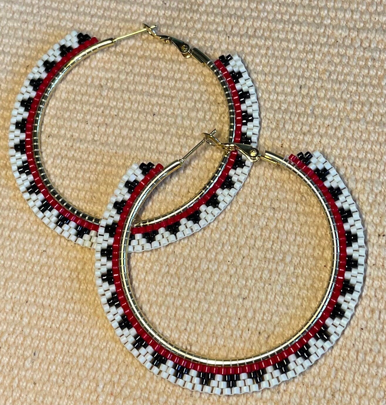 Native Diamondback Hoop Earrings - Etsy