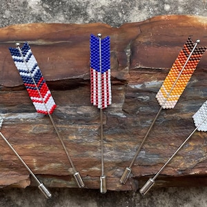 Native Beaded Hat Pin/lapel Pin 2.0 - Etsy