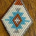 Native Beaded Diamond Earrings - Etsy
