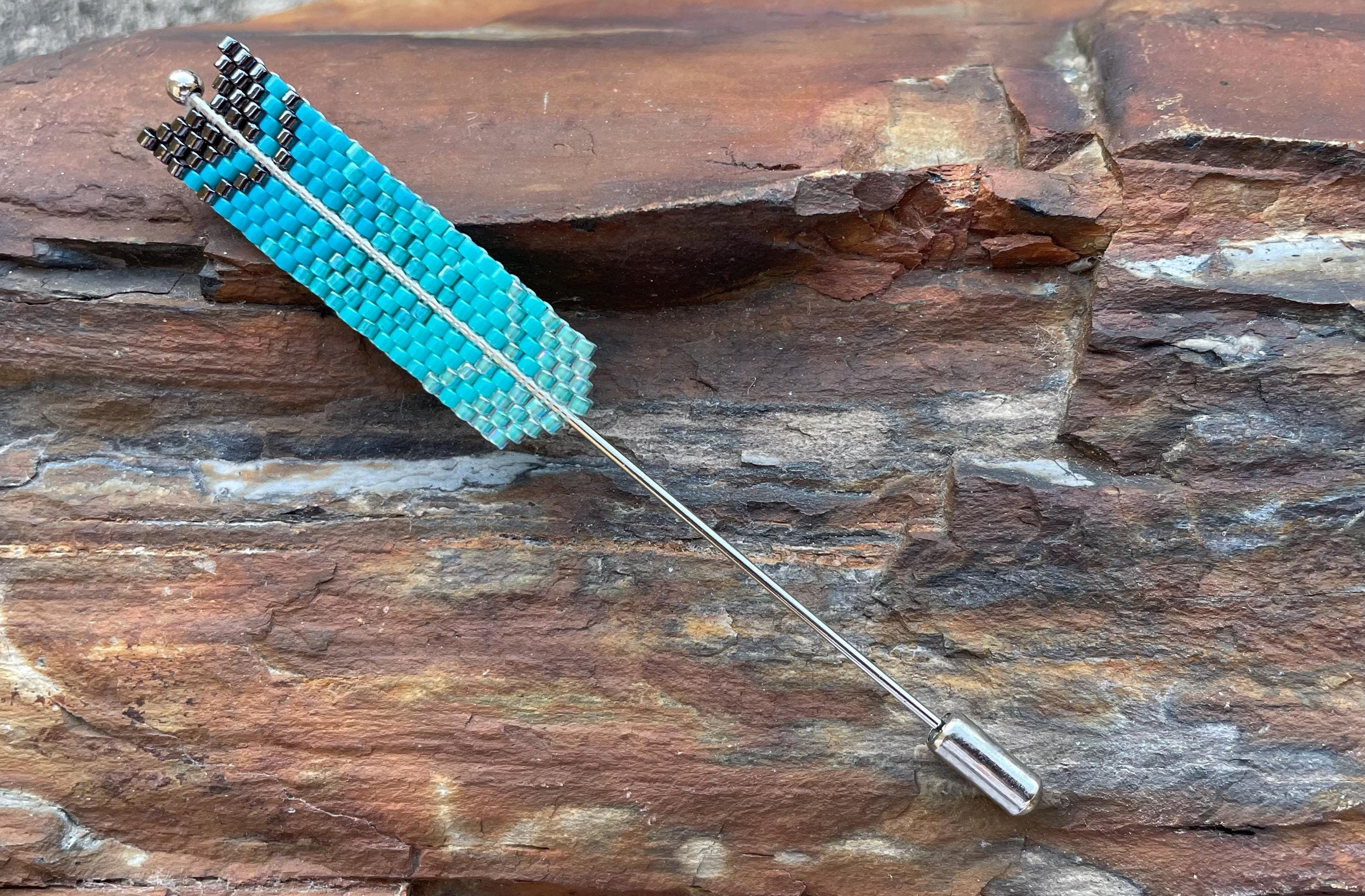 Native Beaded Hat Pin/lapel Pin 2.0 - Etsy