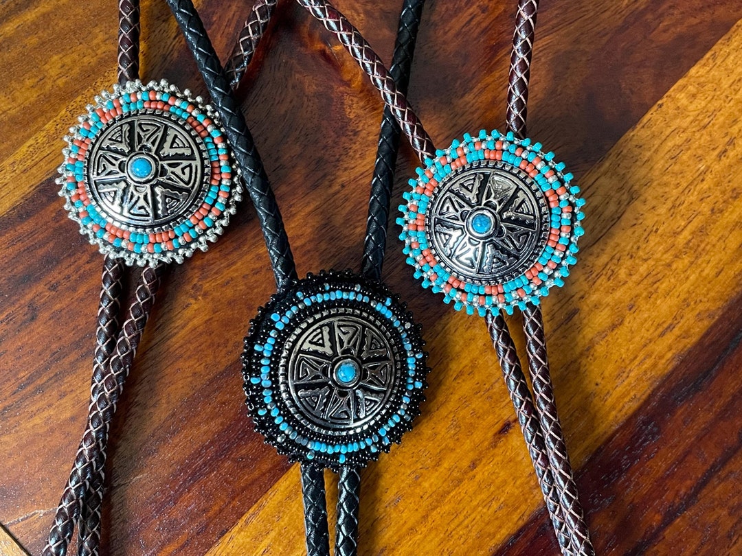 Bolo Ties: Native Beadwork Designs - Etsy