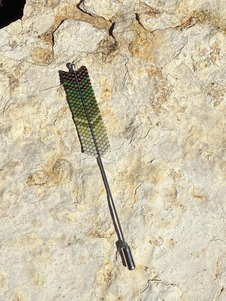 Native Beaded Hat Pin/lapel Pin 3.0 - Etsy