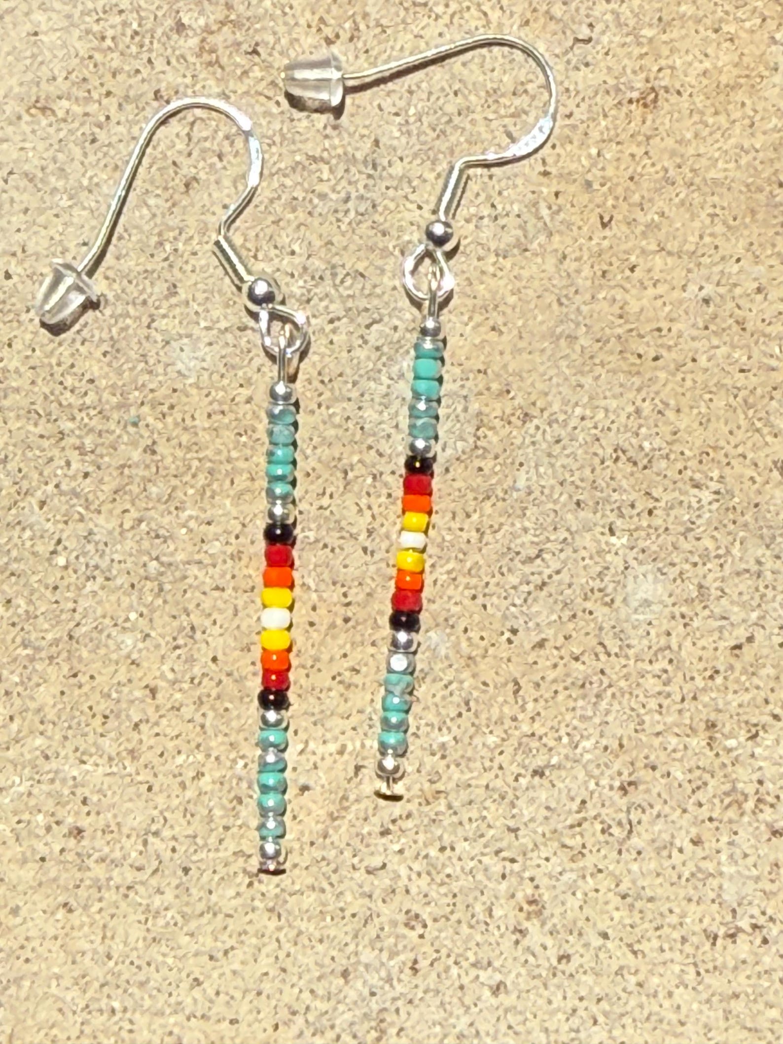 Shorter Native Rod Earrings: Charlotte Cut Beads/czech Beads - Etsy