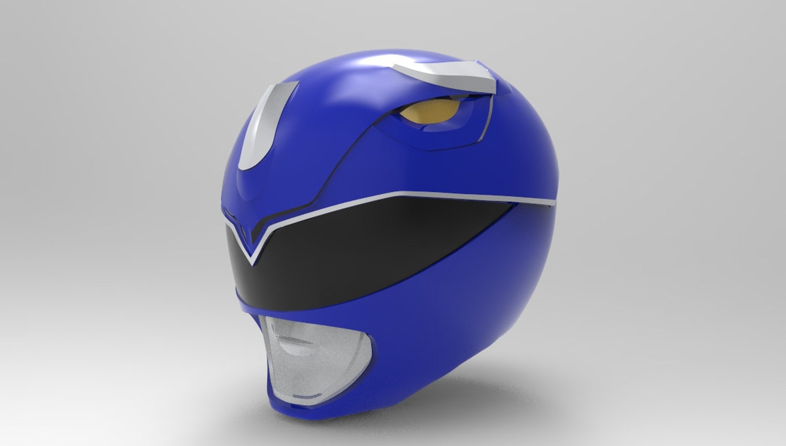 Blue Ranger Helmet From MMPR 3D Print File (stl) - Etsy