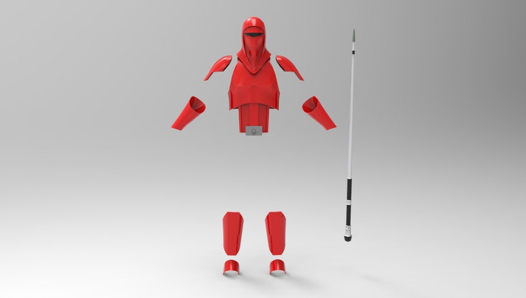 Imperial / Shadow Guard Whit Force Pike Complete Armor for 3D Printing ...
