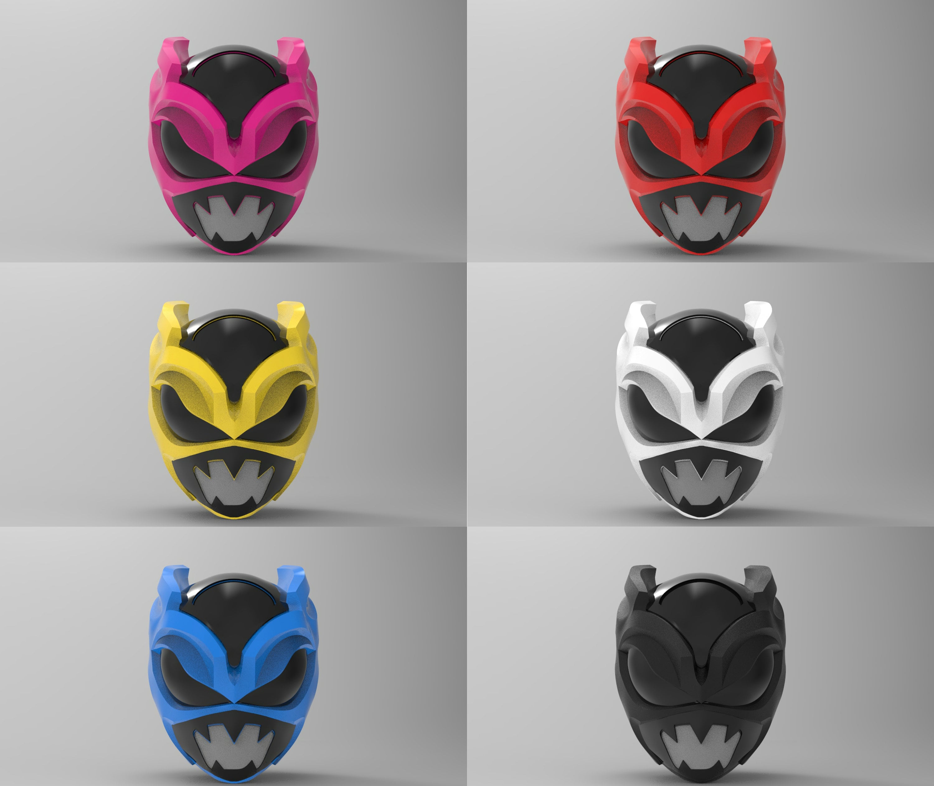 Psycho Rangers Helmet 3D Print File (stl) - Etsy Canada