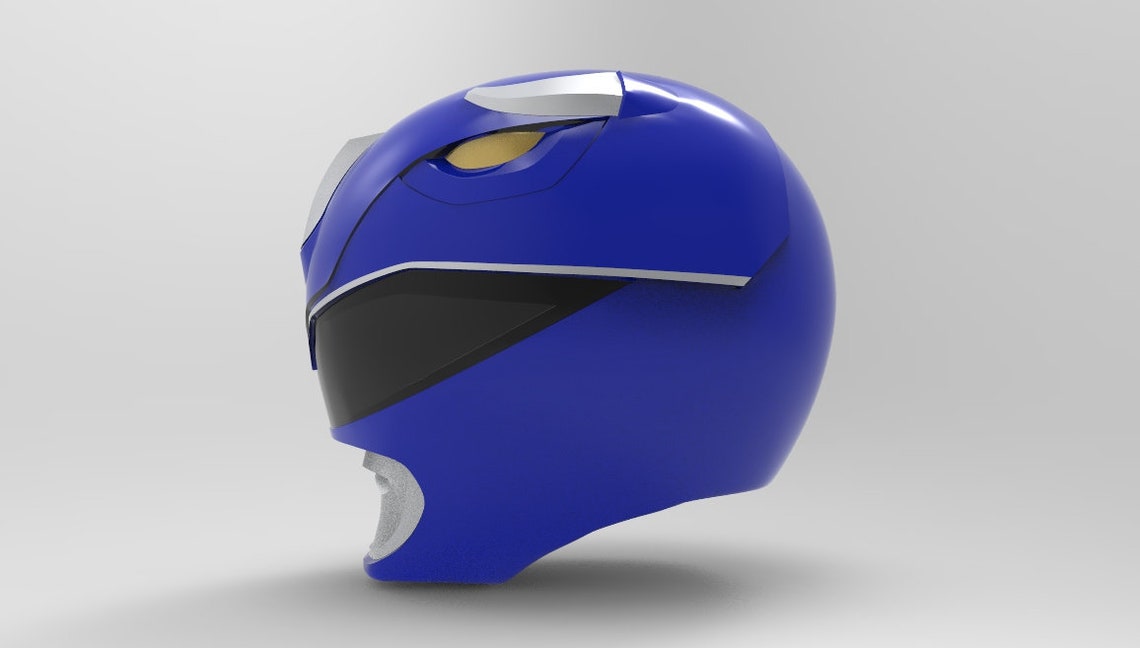 Blue Ranger Helmet From MMPR 3D Print File (stl) - Etsy