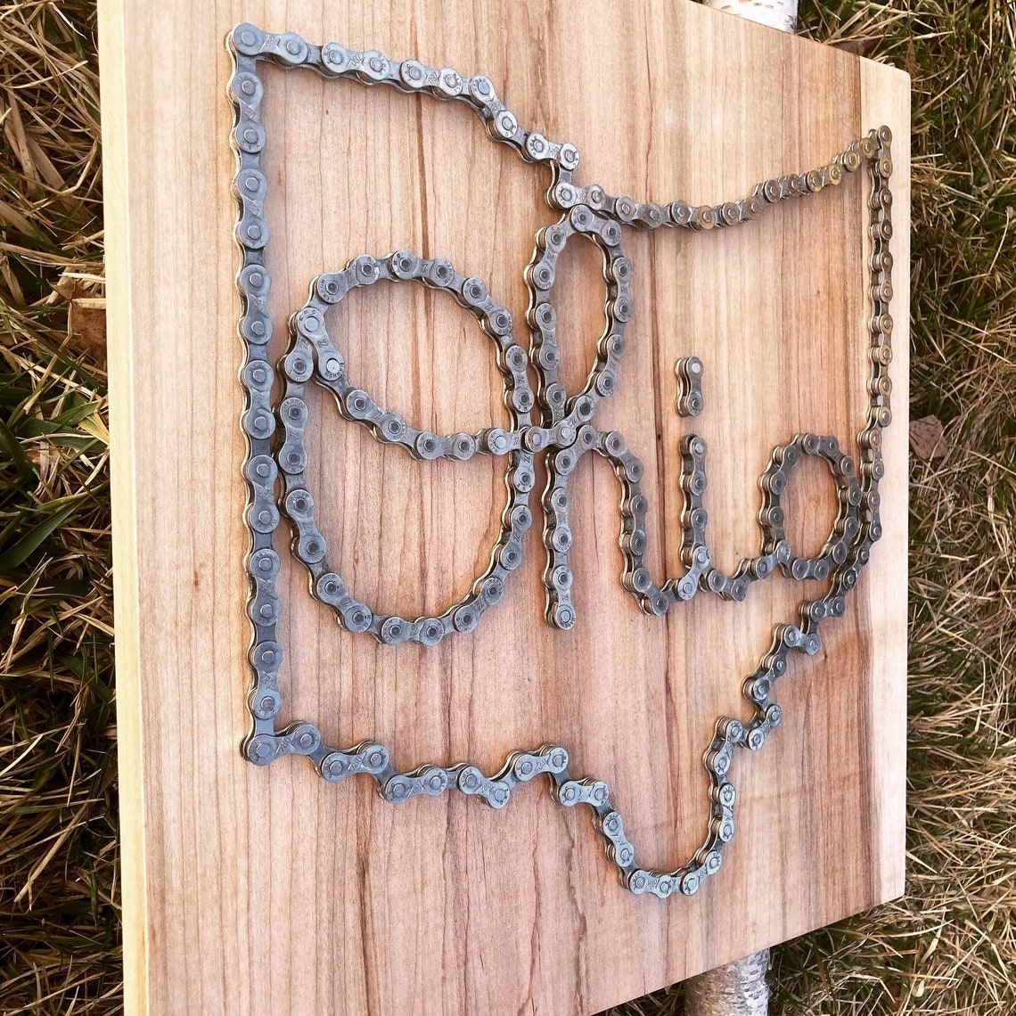 Script Ohio Bicycle Chain Art | Etsy