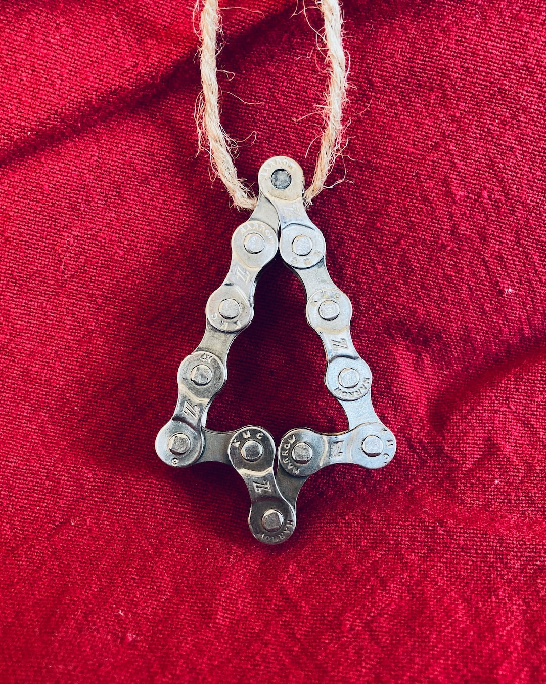 Bicycle Chain Christmas Tree Ornament, Cyclist Gift, Bicyclist Gift ...