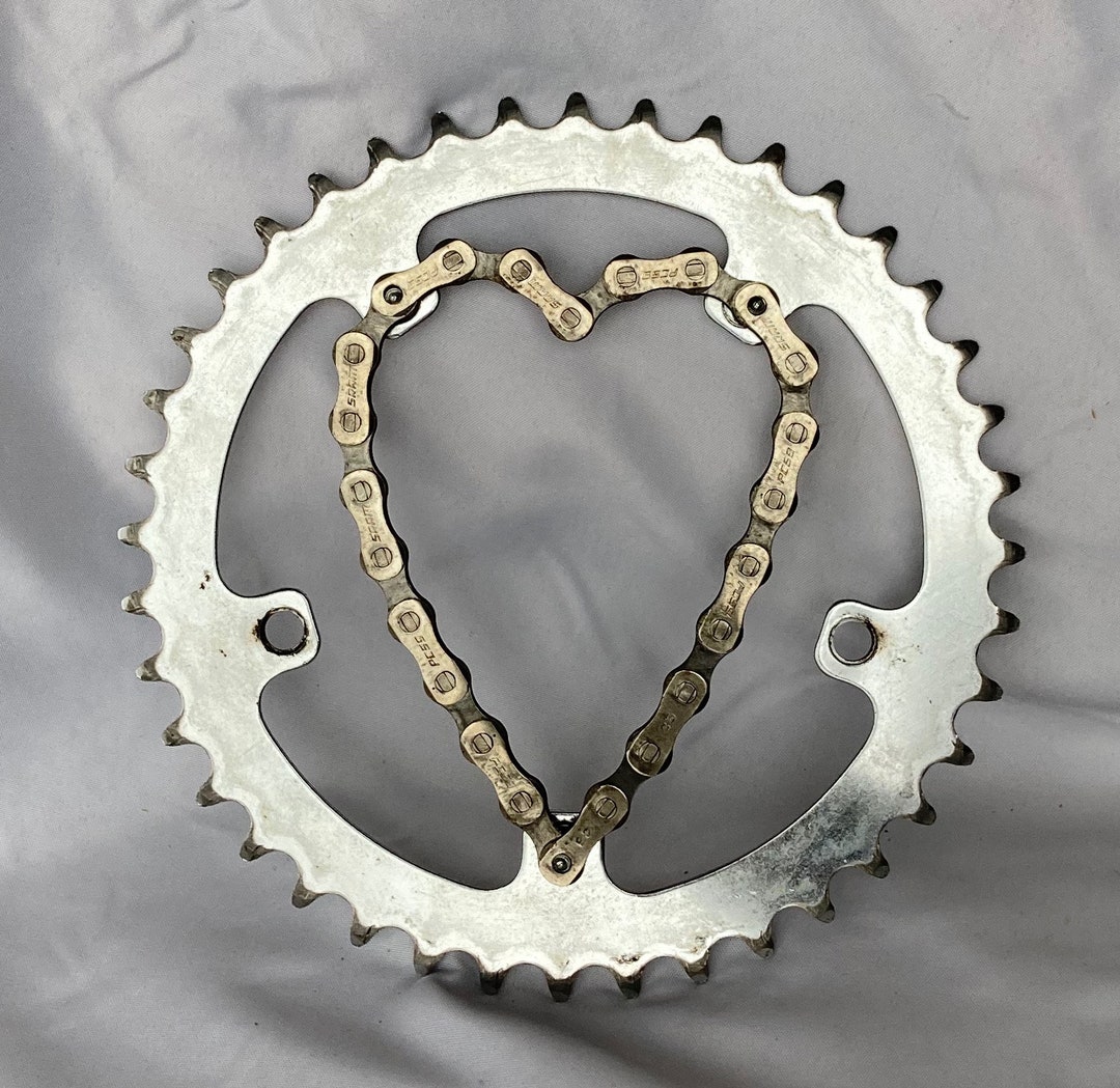Bicycle Chain/sprocket Heart, Valentines Day Gift, Valentines Day Gift ...