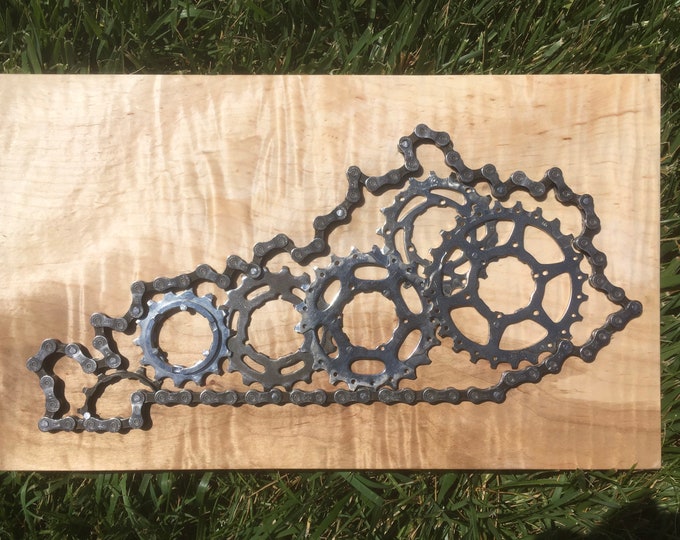 Bicycle Chain State Outline - Etsy