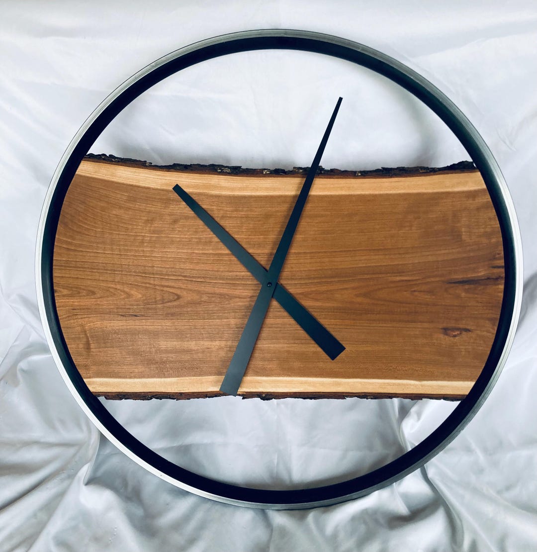 26" Bicycle Rim Clock, Upcycled, Bicycle Gift, Clock, Wall Clock, Live ...