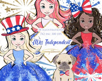 Glitter Fireworks Clipart 4th of July Digital Stickers - Etsy