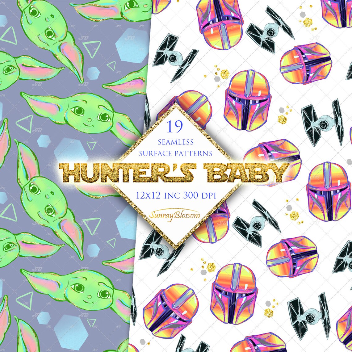 Space Baby Digital Paper Scrapbook Paper Alien Baby Paper - Etsy