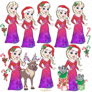 Clipart Inspired by Frozen, Snow Princess Clipart,elsa Clipart ...