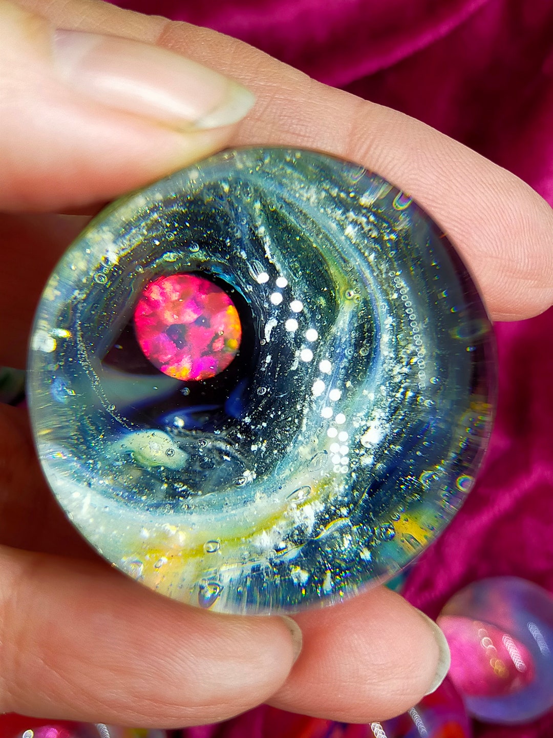 Cremation Memorial Marbles Made to Order in the Galaxy Marble Style ...