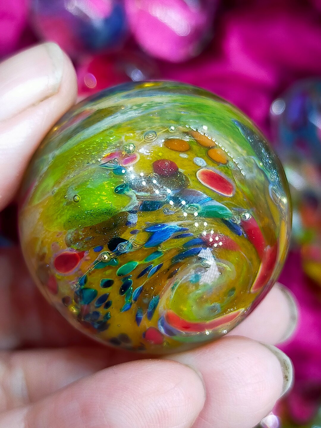 Contemporary Glass Marble, Very Pretty Colours and Effects Including ...