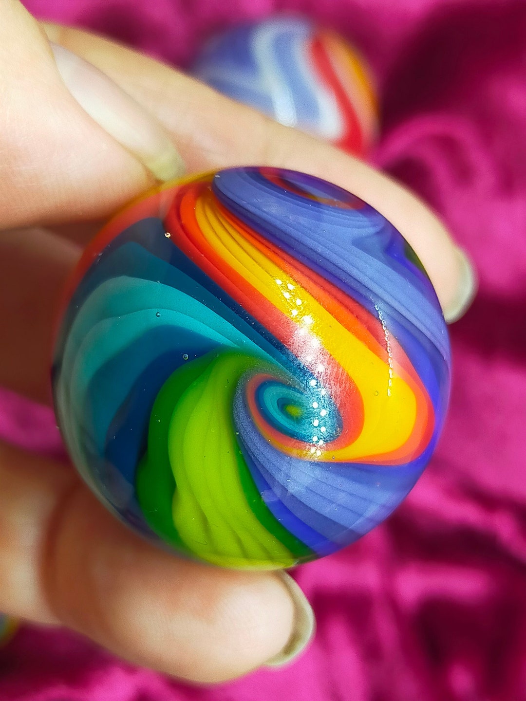 Colorful Glass Marble Swirl Marble Handmade From Borosilicate - Etsy
