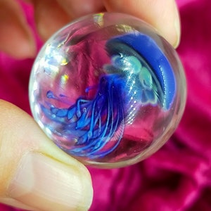Glass Jellyfish Marble, Handmade in Australia From Borosilicate Glass ...