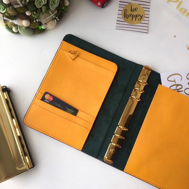 Notebook A5 in a leather substitute Suede Planner binder | Etsy