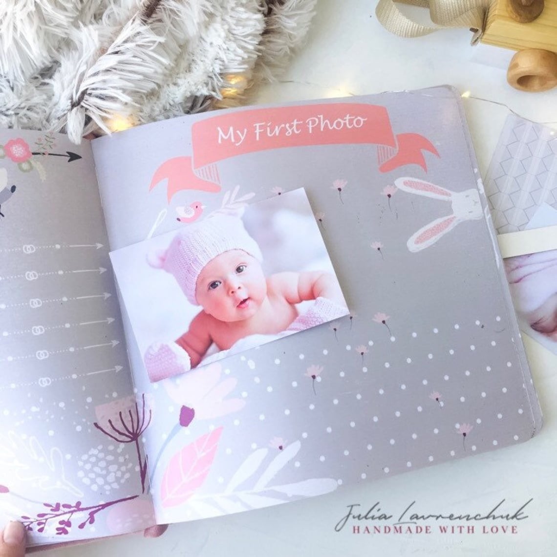 Baby Memory Book / Memory Album Photo Album Scrapbook Baby | Etsy