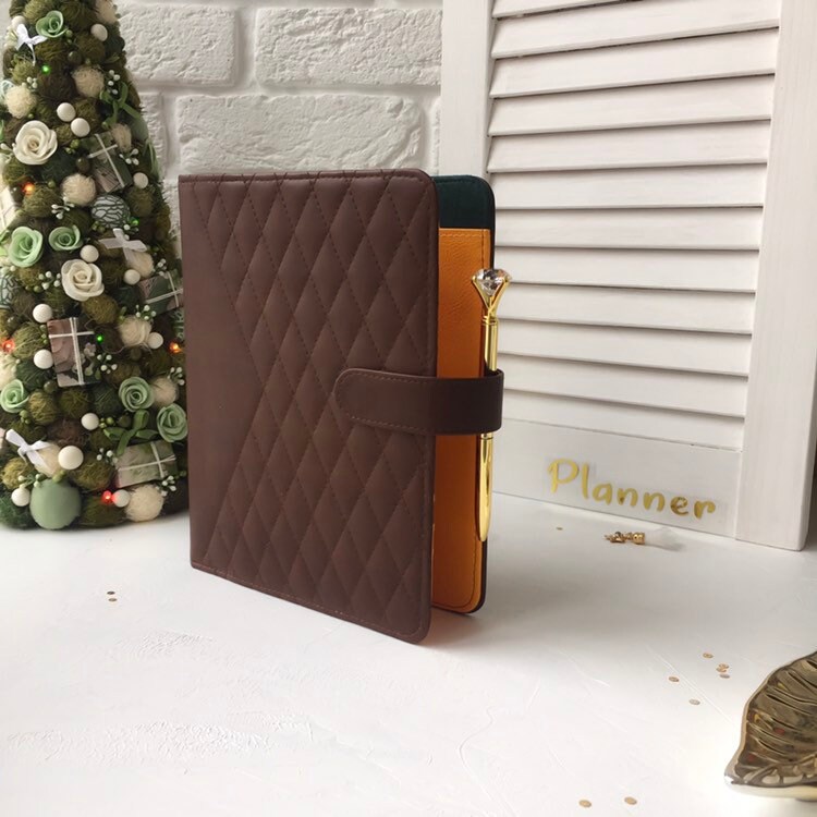 Notebook A5 in a leather substitute Suede Planner binder | Etsy