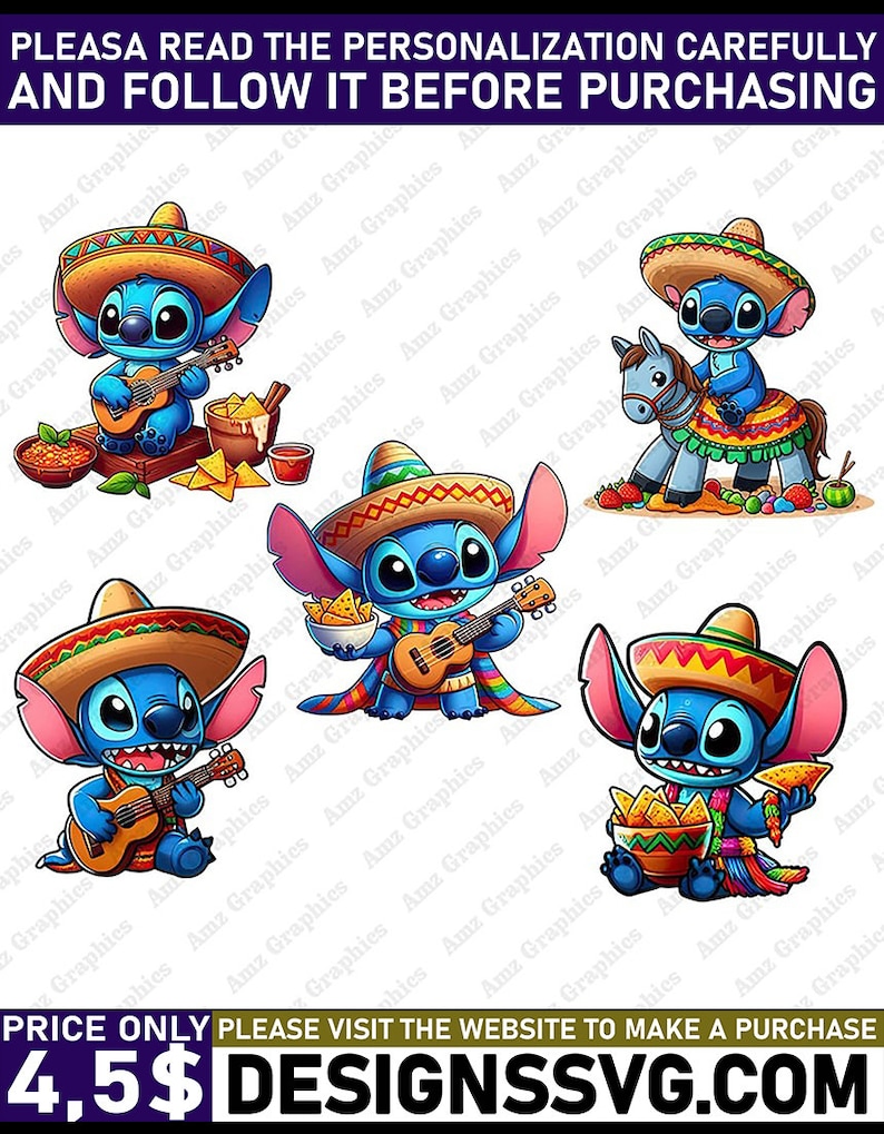 10 Fiesta Blue Monster Png Bundle, Cinco De Mayo Squad Bundle, Cinco De ...