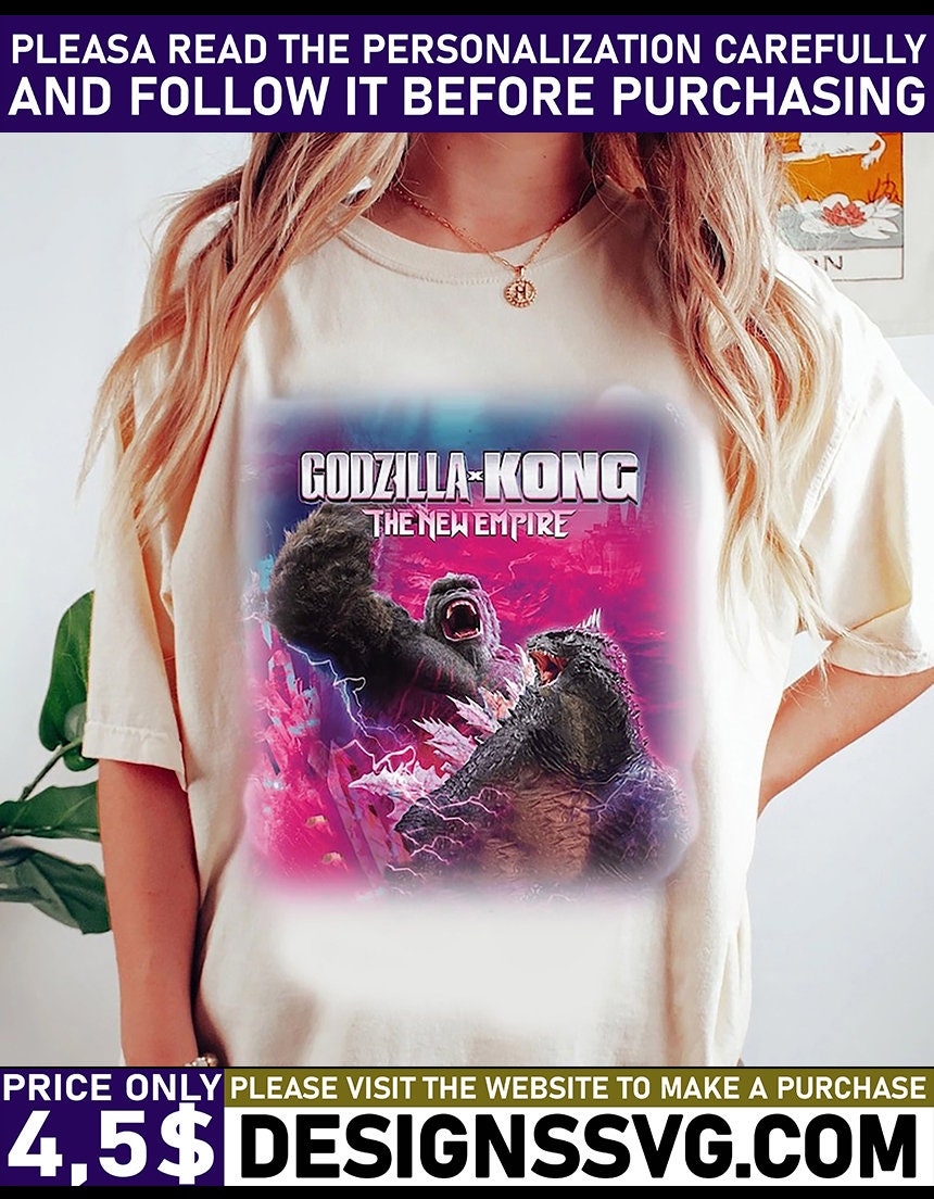Godzilla X Kong The New Empire 2024 Png, Godzilla X Kong png, Godzilla Movie png, Godzilla Movie ...